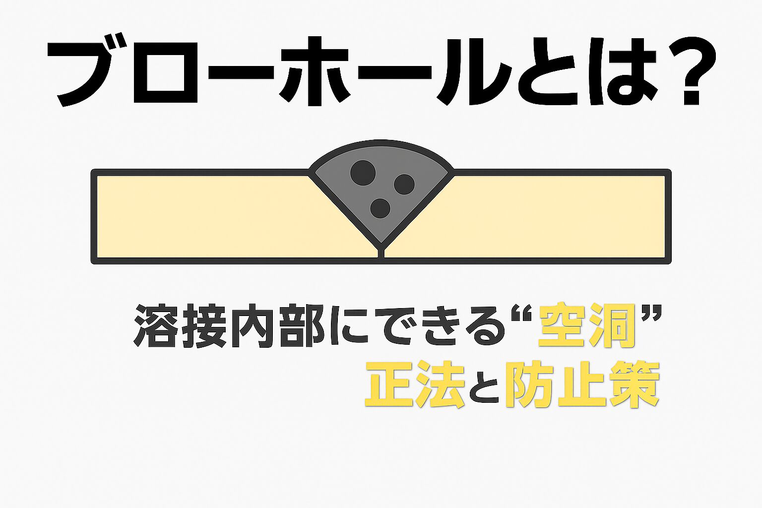 ブローホールとは？溶接内部にできる“空洞”の正体と防止策